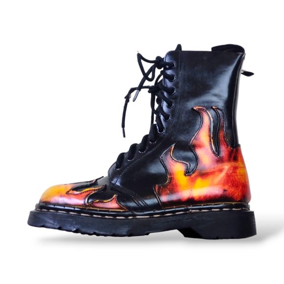 Tredair | Shoes | Tredair Rare Vintage 9s Gradient Flame Boots Made In ...
